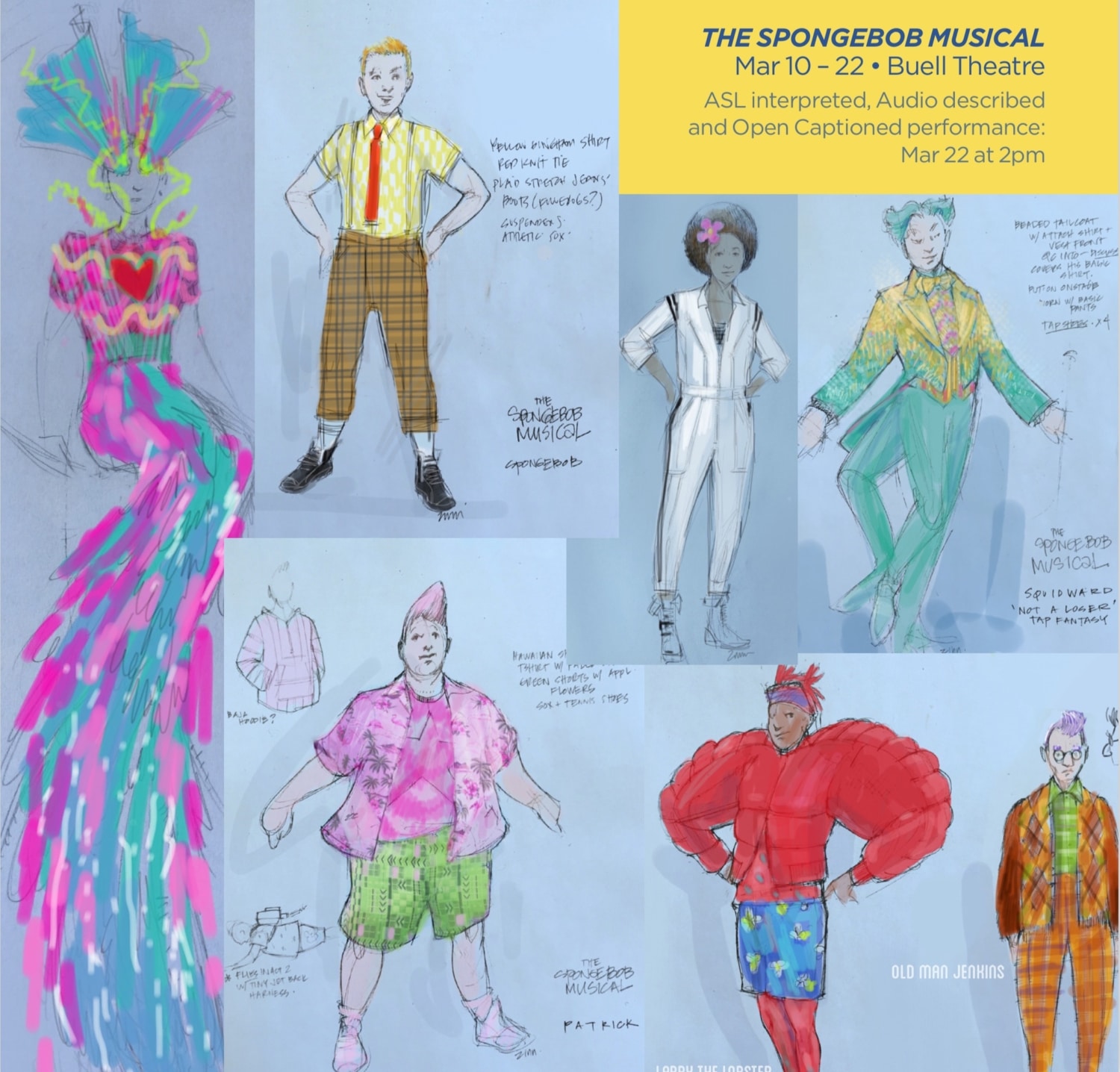 'The SpongeBob Musical' costumes: Moving from 2D to 3D - Denver Center ...