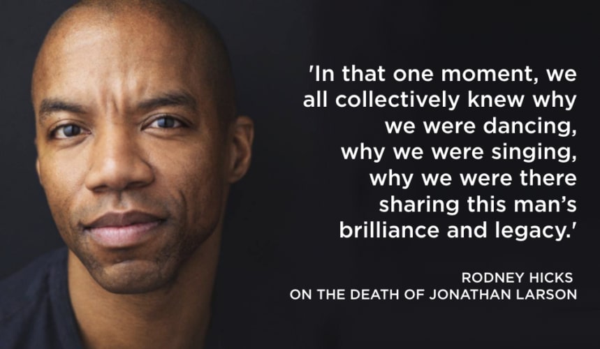 Rodney Hicks: My time in 'RENT' - Denver Center for the Performing Arts