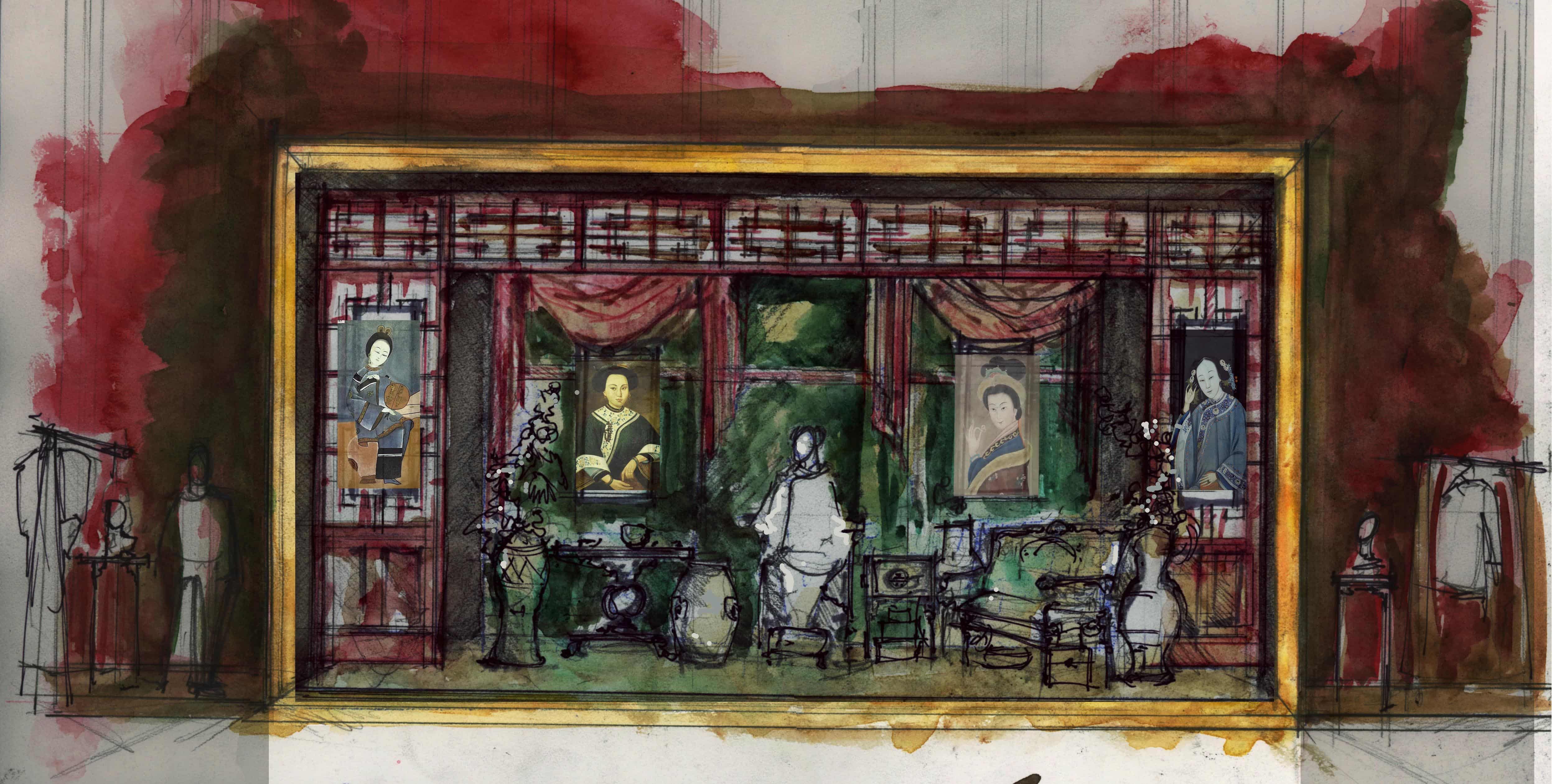 Theater Set Design Sketches