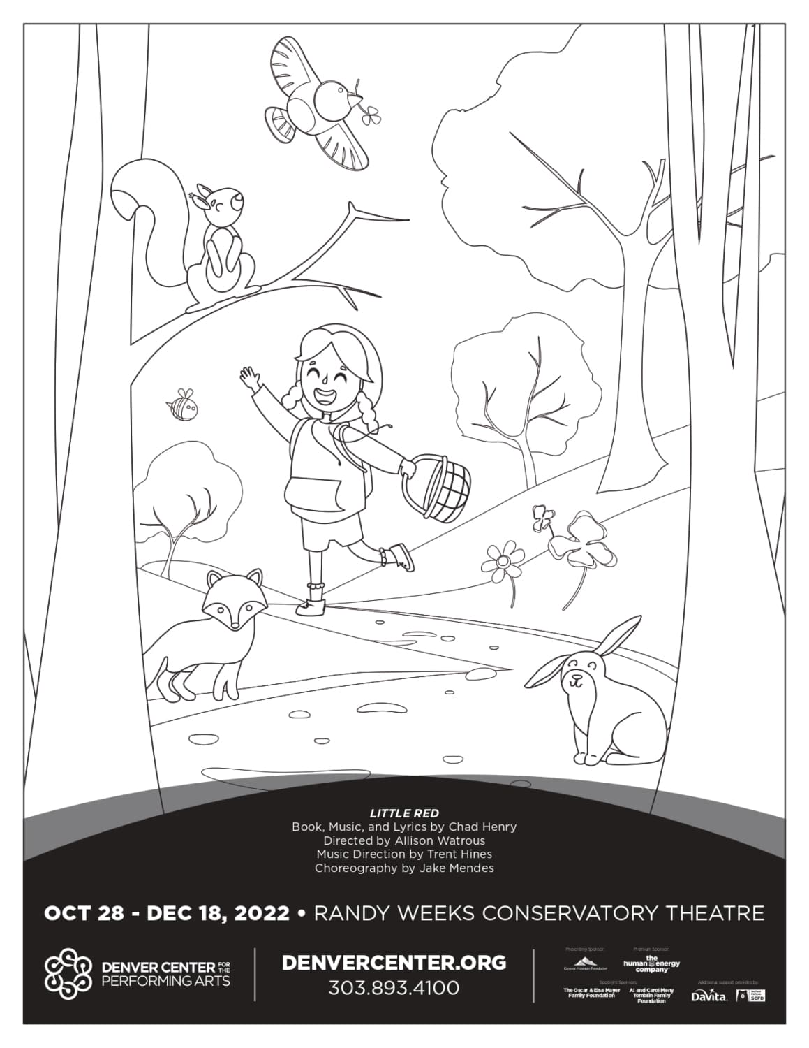 LITTLE RED Coloring Page - Denver Center for the Performing Arts