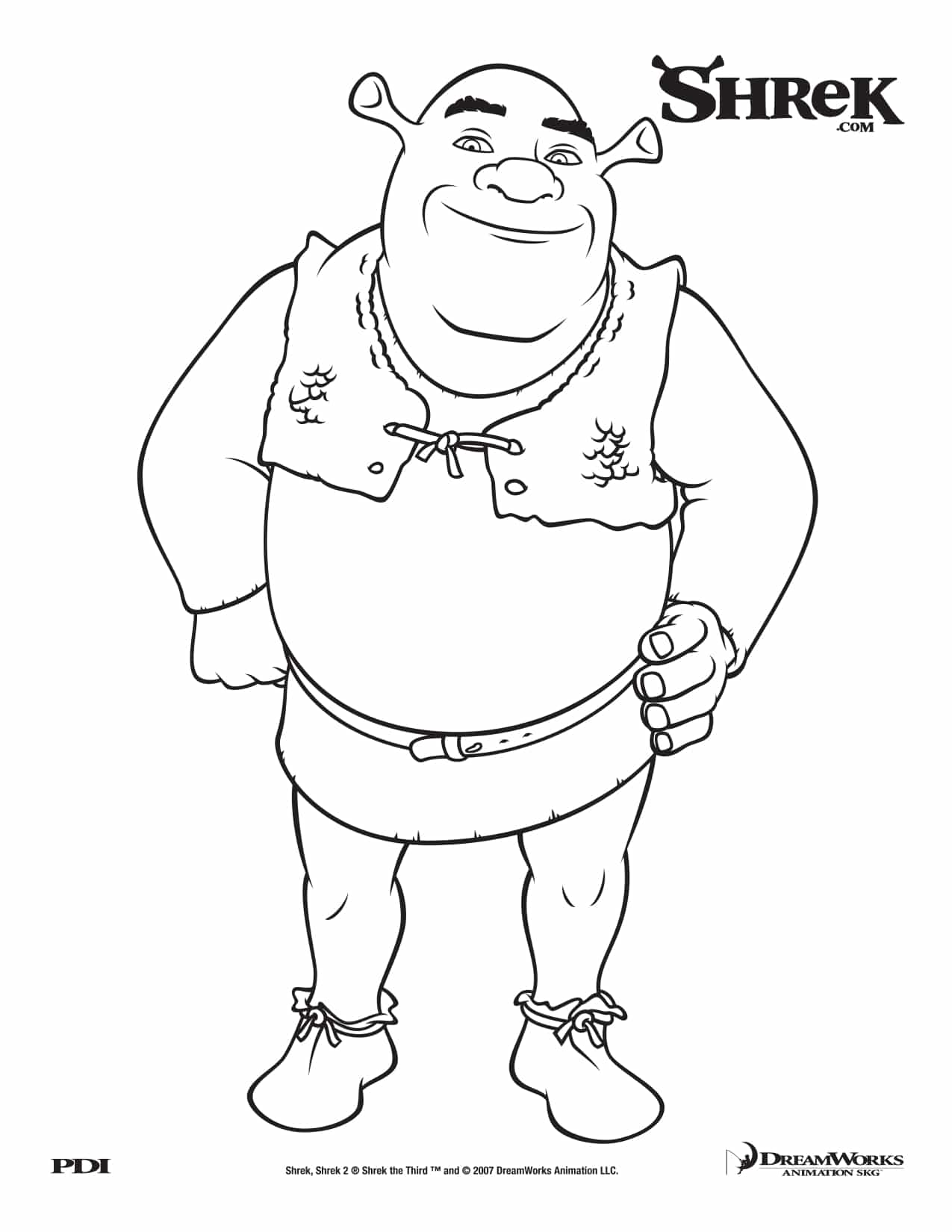 Shrek Coloring Pages - Denver Center for the Performing Arts